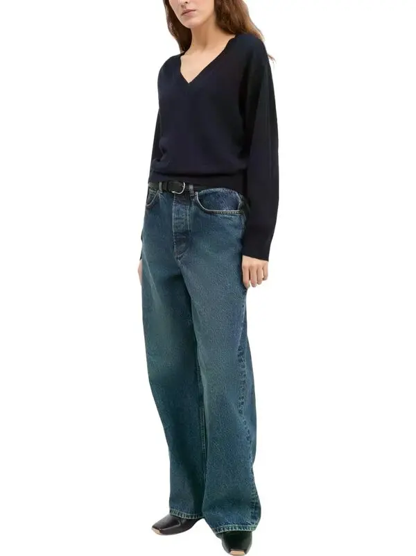 SKALL STUDIO Amethyst V-neck Sweater - Blue