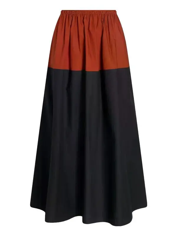 Proenza Schouler White Label Nyla Colour-block Midi Skirt - Red