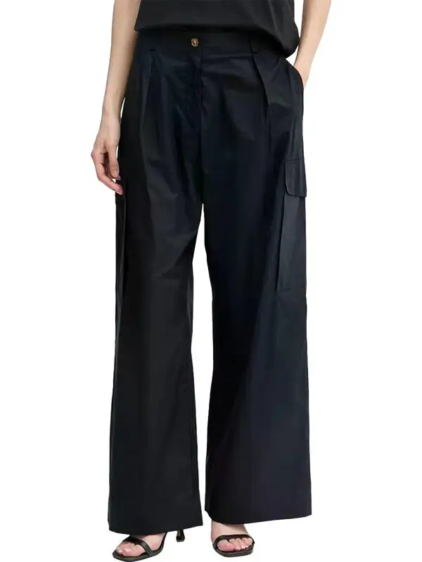BLAUER. Wide-leg Cargo Pants - Black