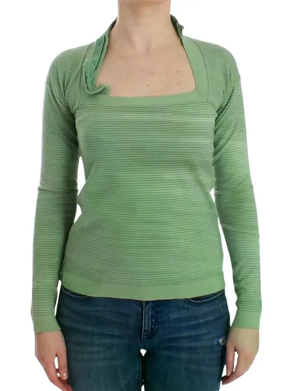 Ermanno Scervino Striped Pullover Sweater - Green