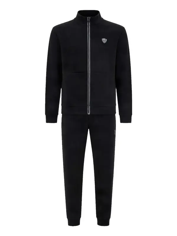 EA7 Logo-patch Tracksuit - Black