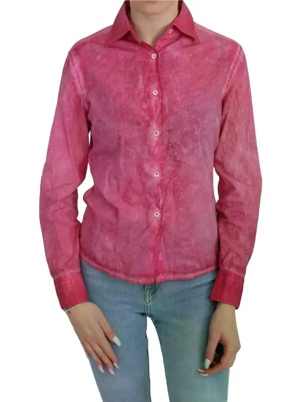 Ermanno Scervino Tie-dye Button-down Shirt - Pink