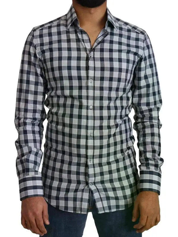 Dolce & Gabbana Gingham-check Shirt - Blue