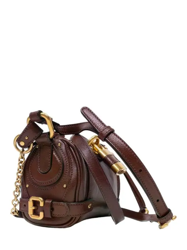 Chloé Small Paddington Leather Shoulder Bag - Brown