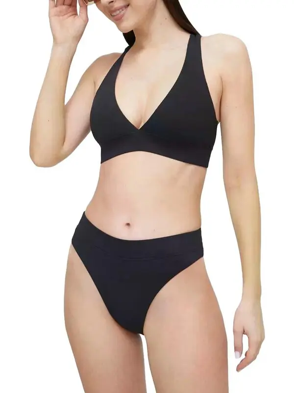 CASALL Cross-back Bikini Top - Black