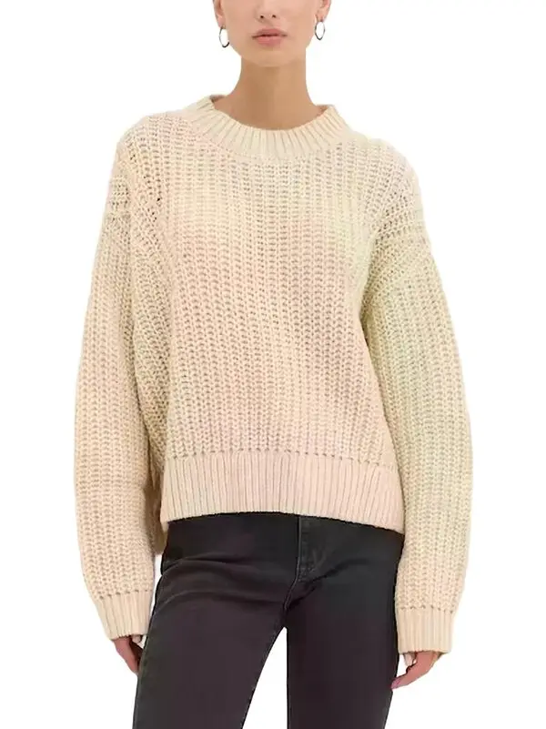 BILLABONG Chunky-knit Crew-neck Sweater - Neutrals