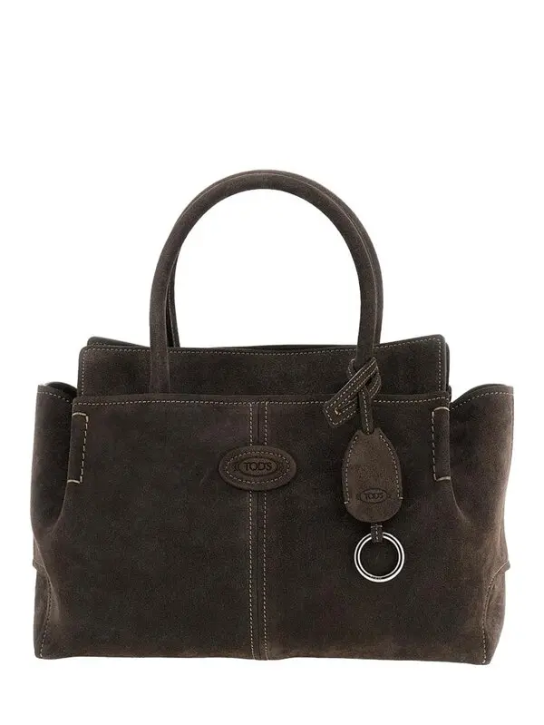TOD'S Small Shopping Bag Suede Leather - Multicolor