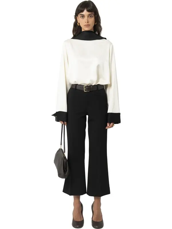 Arakii Kick Flare Suit Pants - Black