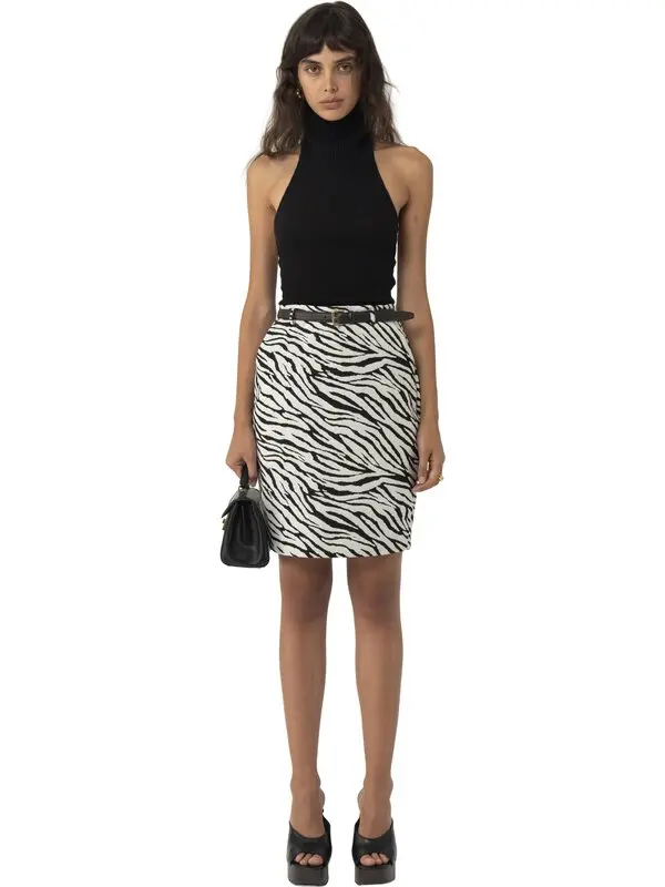 Arakii High Waist Pencil Skirt - Zebra