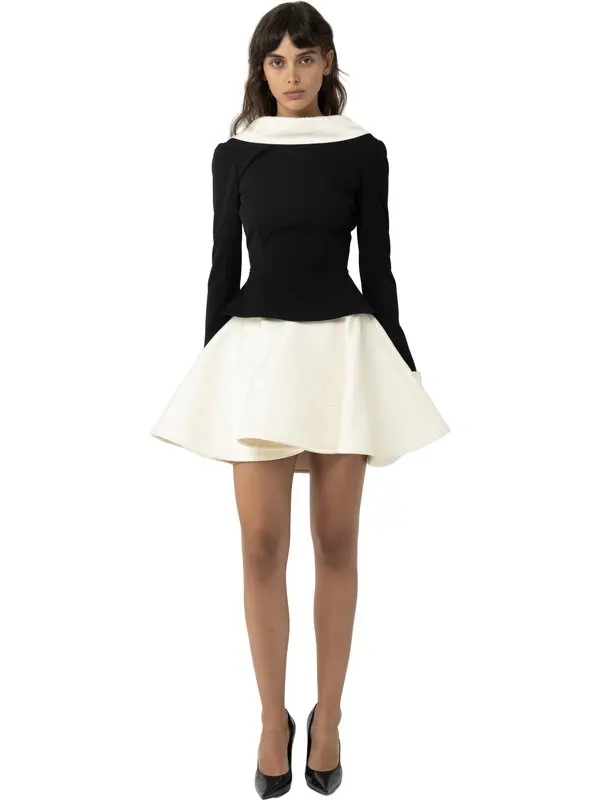 Arakii Bell Mini Skirt - Off-white