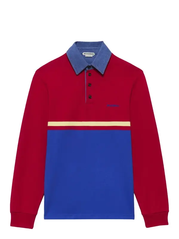 JW Anderson Contrast Collar Polo - Multicolor