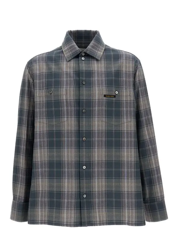 GOLDEN GOOSE Journey Checked Cotton Shirt - Multicolor