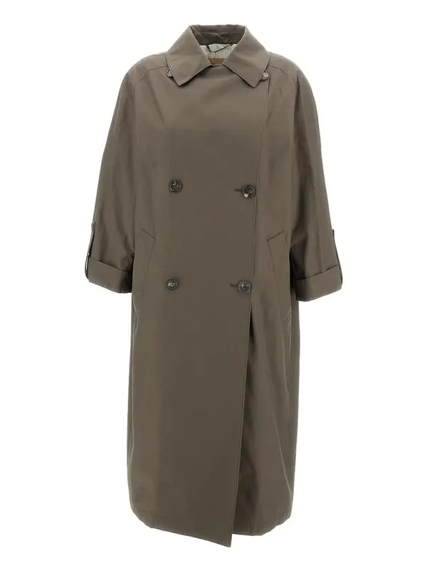 Max Mara Long Trench - Multicolor