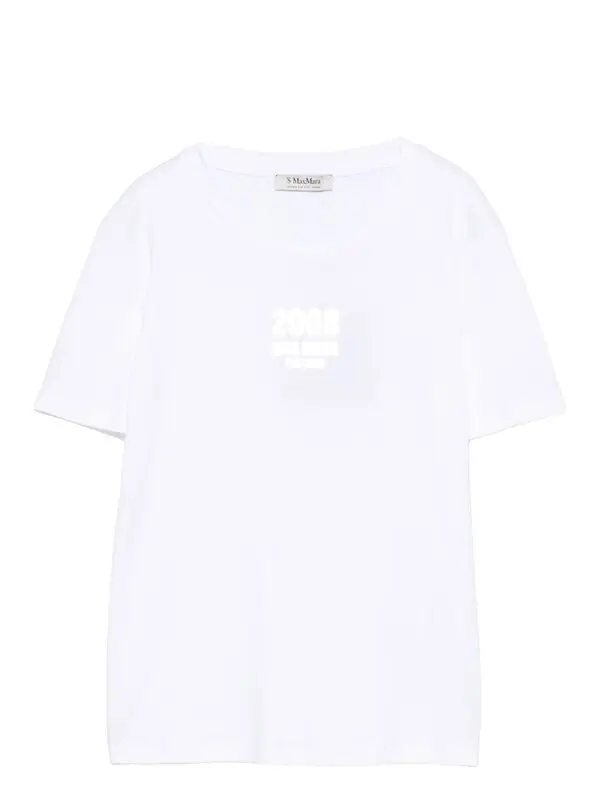 Max Mara Logo Cotton T-shirt - Multicolor