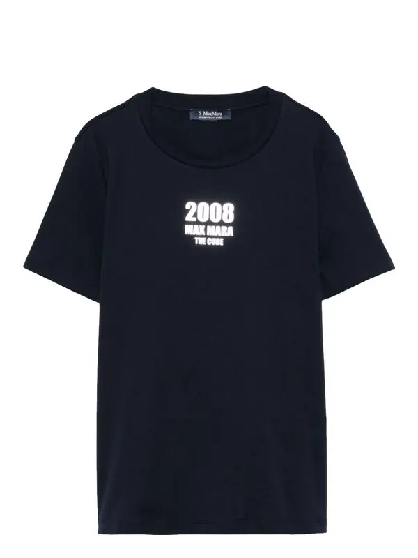 Max Mara Logo Cotton T-shirt - Multicolor