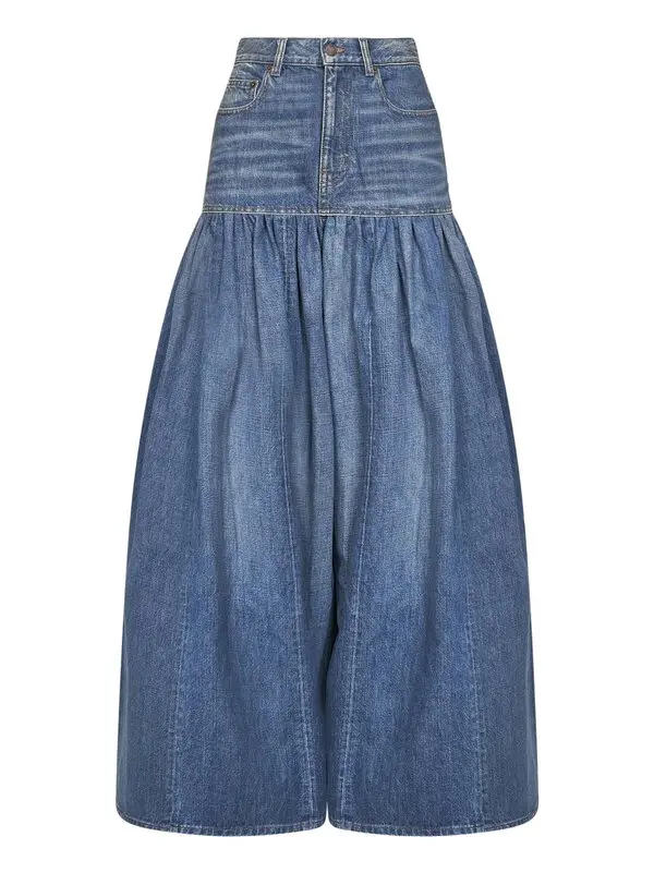 Chloé Blue Denim High-waisted Balloon Jeans - Multicolor