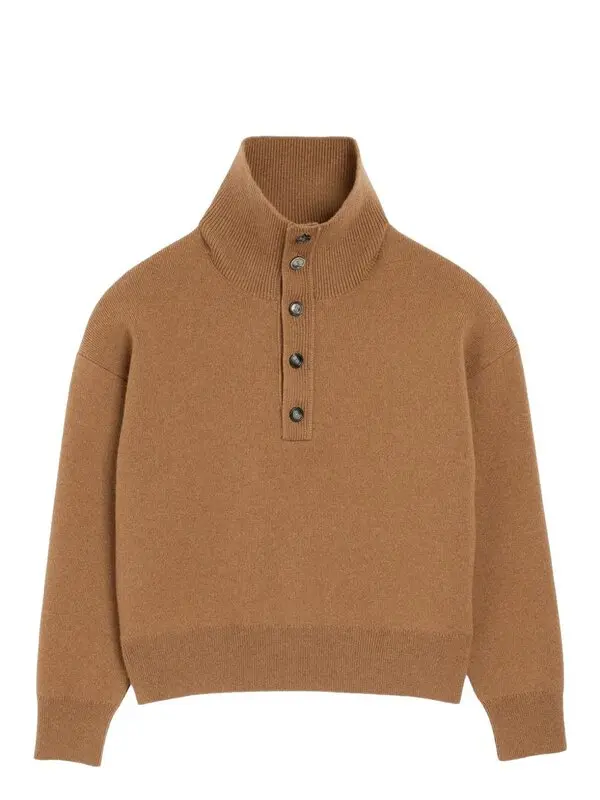AMI Paris Wool Turtle-neck Sweater - Multicolor