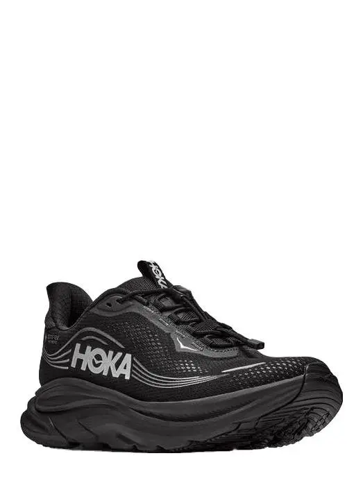 HOKA® Clifton Gore-tex Water Repellent Running Shoe - Black/black