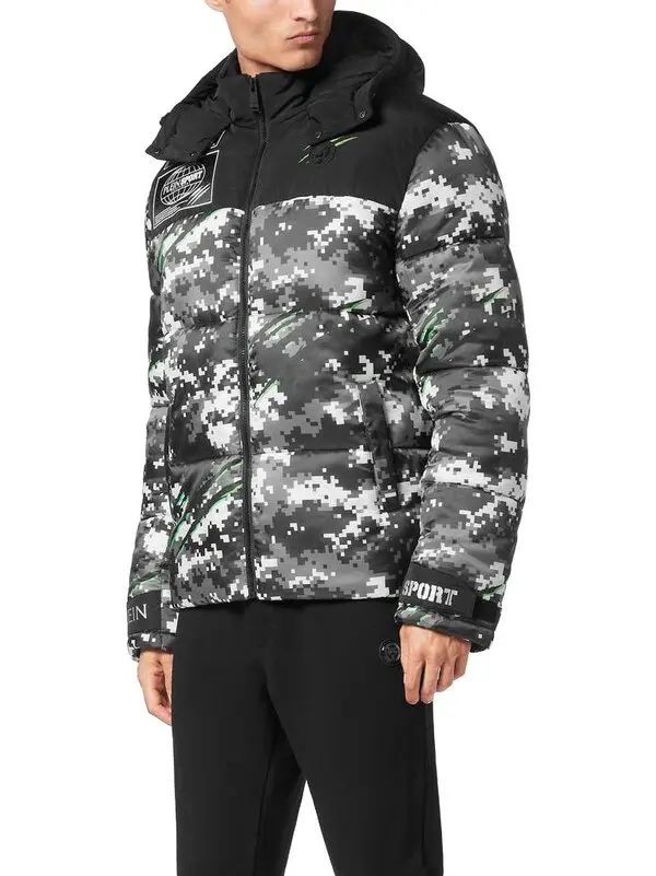 PLEIN SPORT Down Jacket - Black