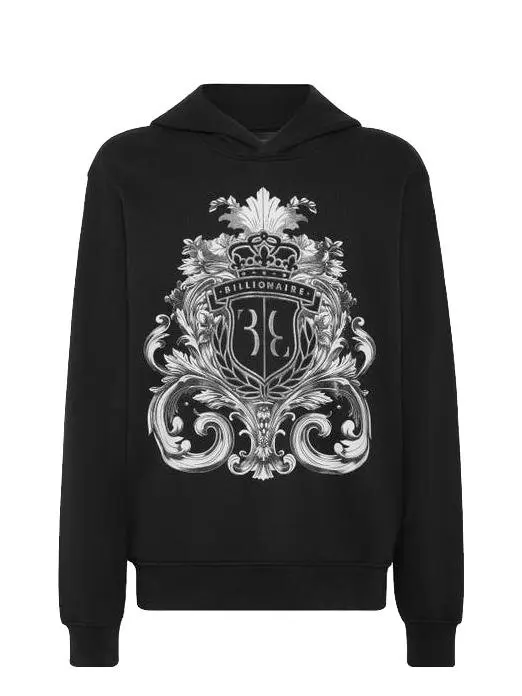 BILLIONAIRE Hooded Sweatshirt Baroque - Black