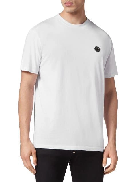 Philipp Plein T-shirt Round Neck Ss Gothic Plein - White