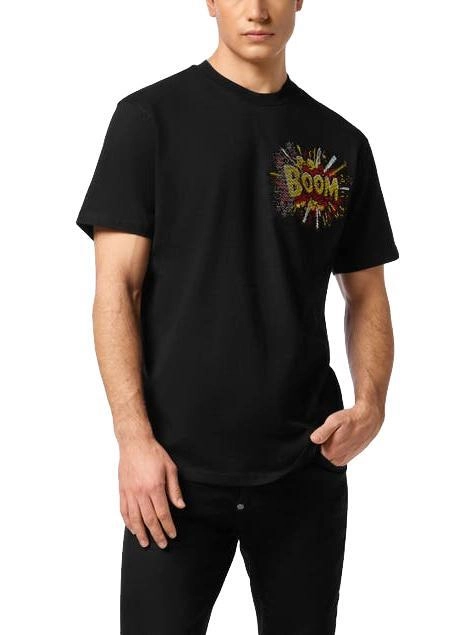 Philipp Plein T-shirt Round Neck Ss - Black