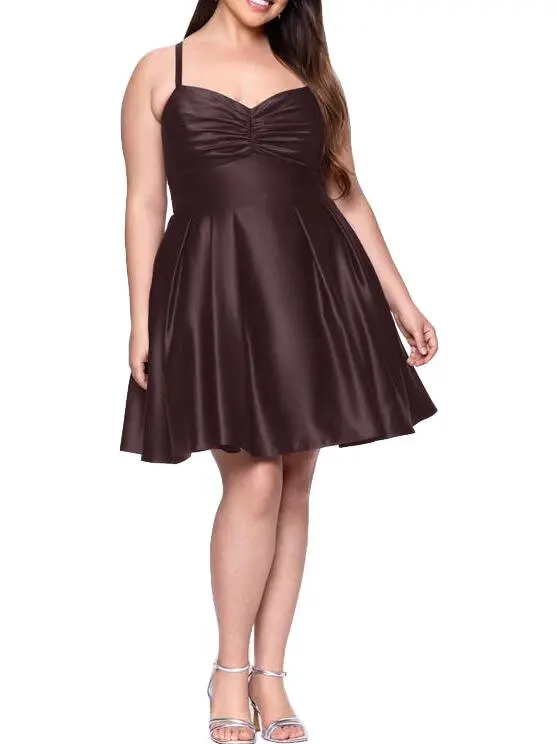 BLONDIE NITES L'amour Party Minidress - Brown