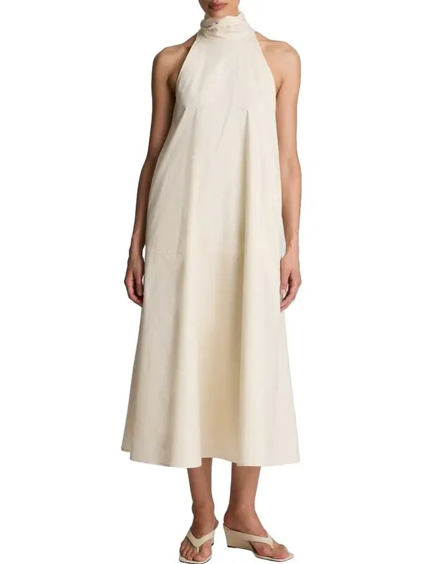 KENNETH COLE COLLECTION Sleeveless A-line Dress - Oyster