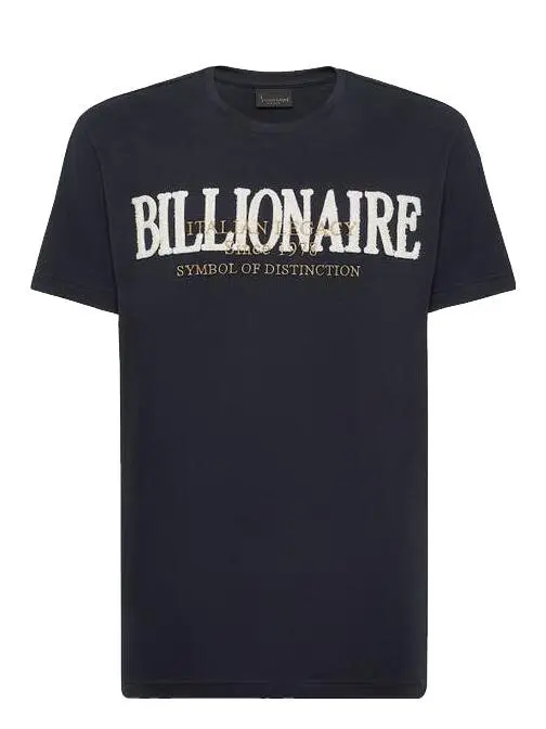 BILLIONAIRE T-shirt Round Neck Ss - Darkblue