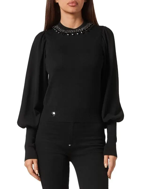 Philipp Plein Pullover Round Neck - Black