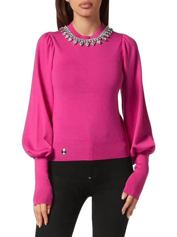 Philipp Plein Pullover Round Neck - Fuxia