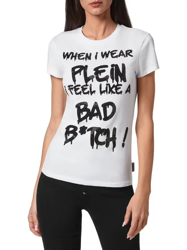 Philipp Plein T-shirt Round Neck - White