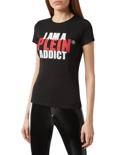 Philipp Plein T-shirt Round Neck Statement - Black