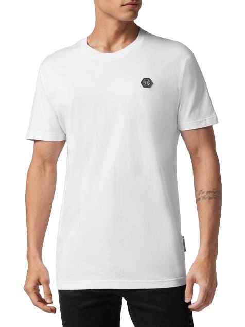 Philipp Plein T-shirt Round Neck Skull&bones - White