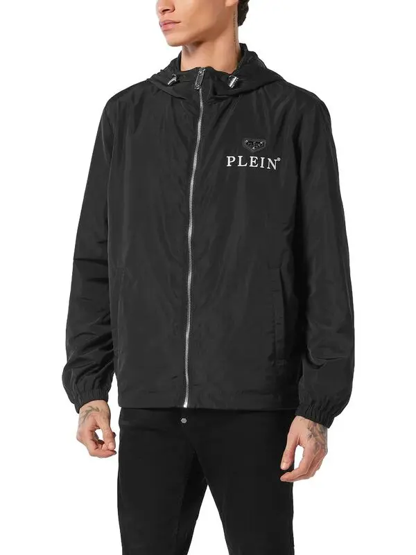 Philipp Plein Nylon Windbreaker - Black