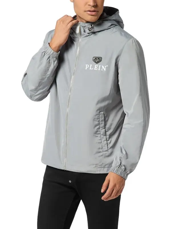 Philipp Plein Nylon Windbreaker - Grey