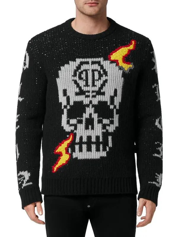 Philipp Plein Pullover Round Neck - Black