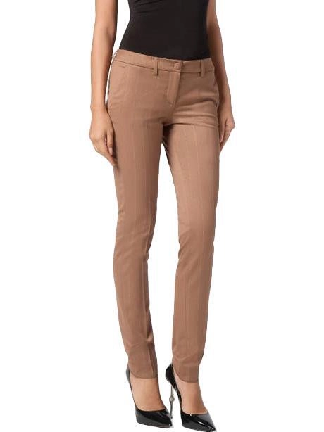 Philipp Plein Pinstripe Chinos Fit Trousers - Brown