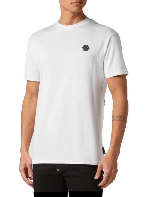 Philipp Plein T-shirt Round Neck Skull&bones - White