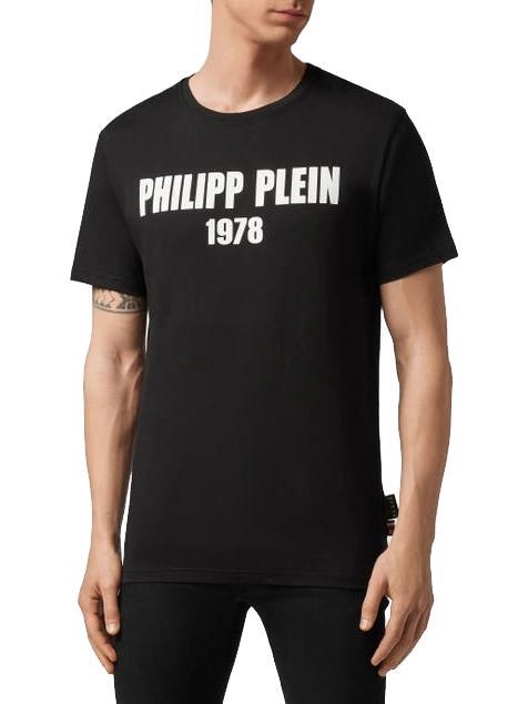 Philipp Plein T-shirt Round Neck Ss Pp1978 - Black