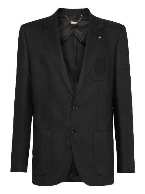 BILLIONAIRE Linen Blazer - Black