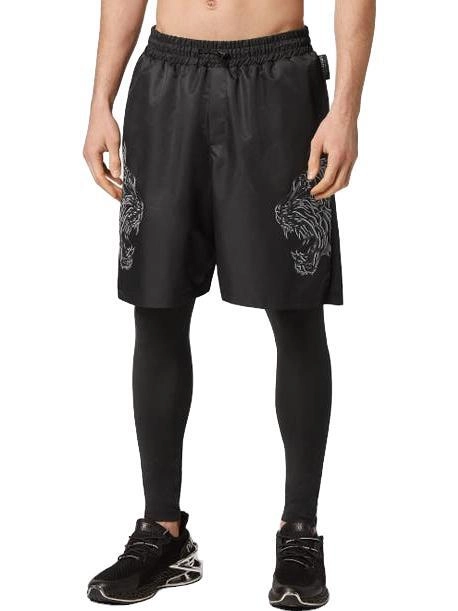 PLEIN SPORT Running Pants Tiger - Black