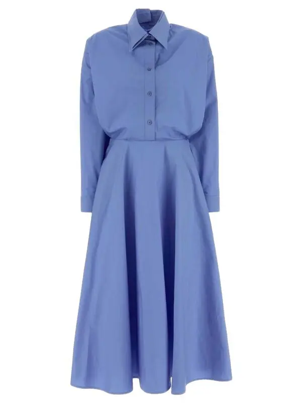 Balenciaga Cotton Midi Dress - Multicolor