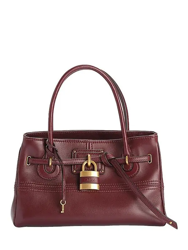 Chloé Paddington Sling Small Leather Handbag - Burnt Red