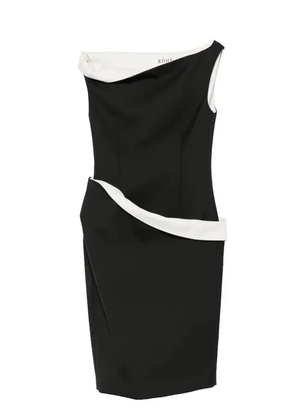 RÓHE Two Tone Dress - Black