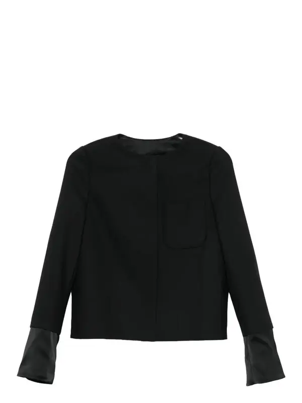 COURREGES Satin Cuff Jackets - Black