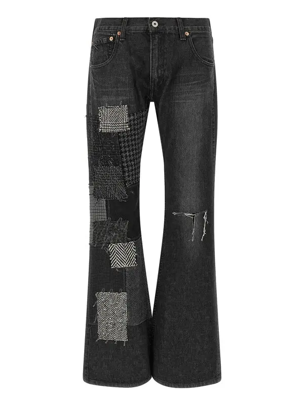 Junya Watanabe Patchwork Jeans - Black