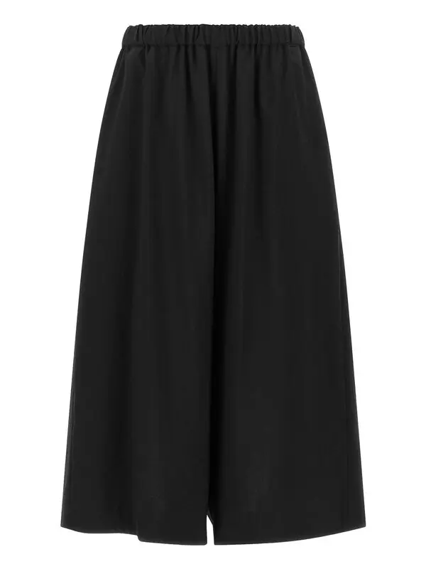 Comme Des Garçons Wool Culotte Pants - Black