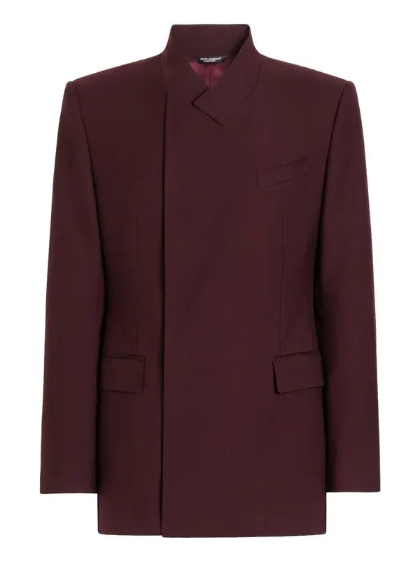 Dolce & Gabbana Sicilia Double-breasted Wool Gabardine Jacket - Multicolor