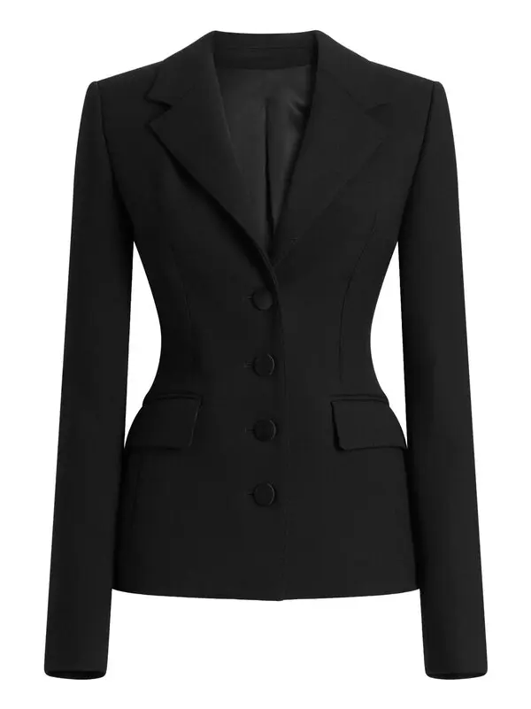 Dolce & Gabbana Double Wool Crêpe Jacket - Black